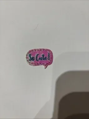 My dopamine finds | Other | Pink So Cute Speech Bubble Patch | Poshmark